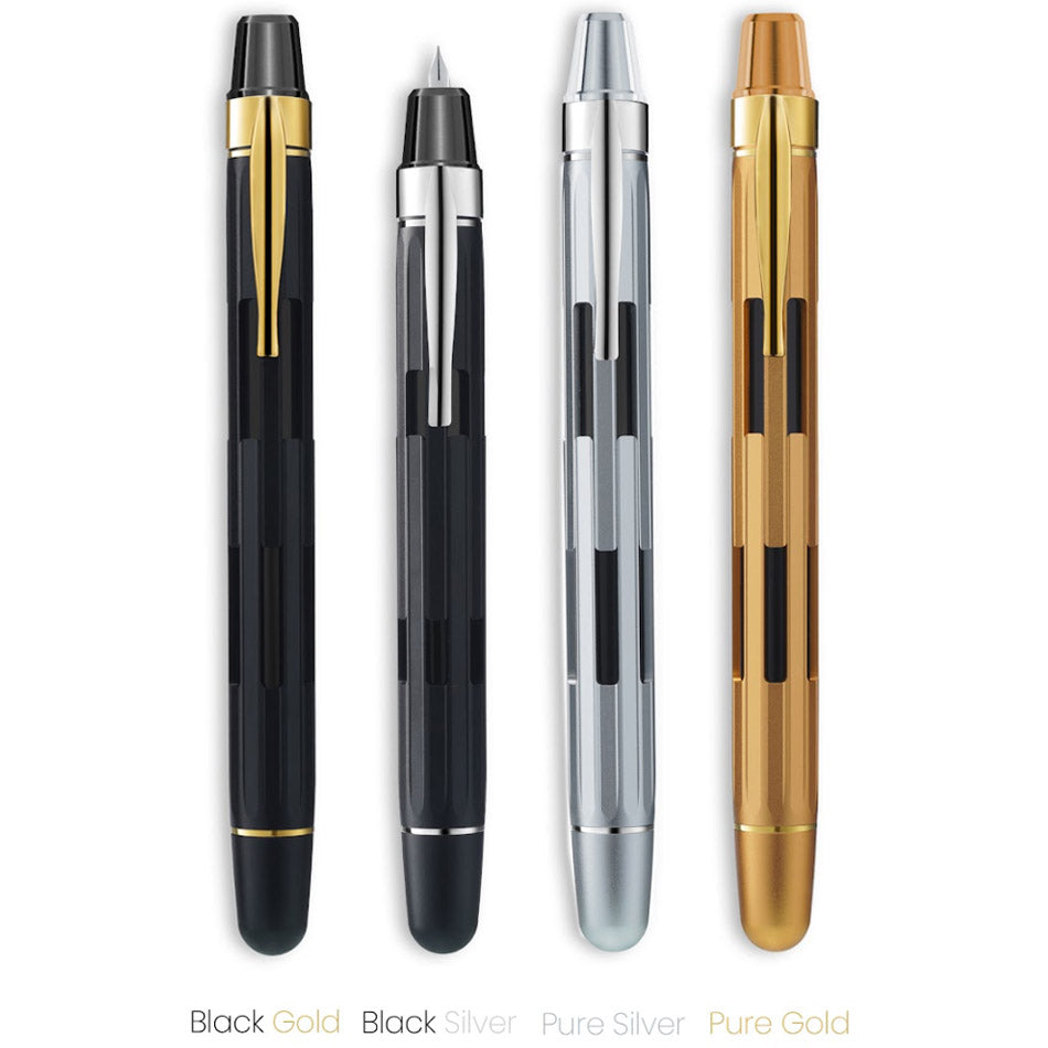 Nahvalur Eclipse Aluminium Retractable Fountain Pen | Pure Pens