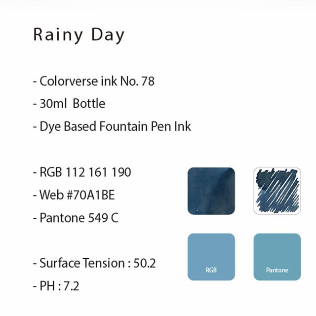 Colorverse 'Rainy Day' Ink – Pure Pens